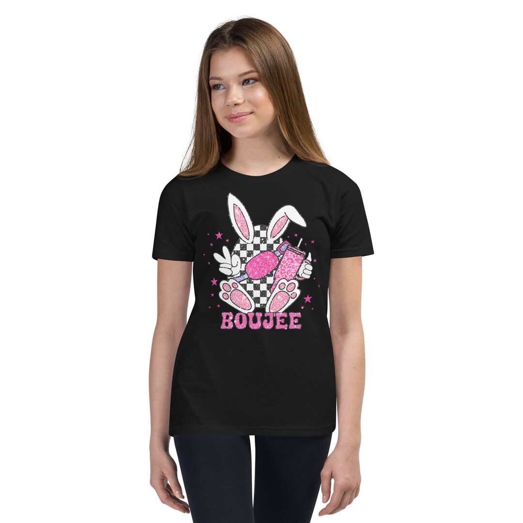 Boujee Bunny Stanley Cup Youth Short Sleeve T-shirt - Etsy