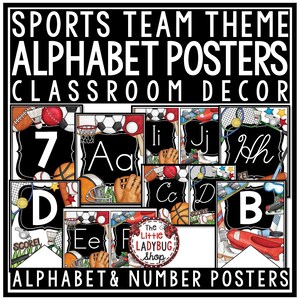 Sports Theme Classroom Decor Bundle | Sports Theme Motivational Quote ...