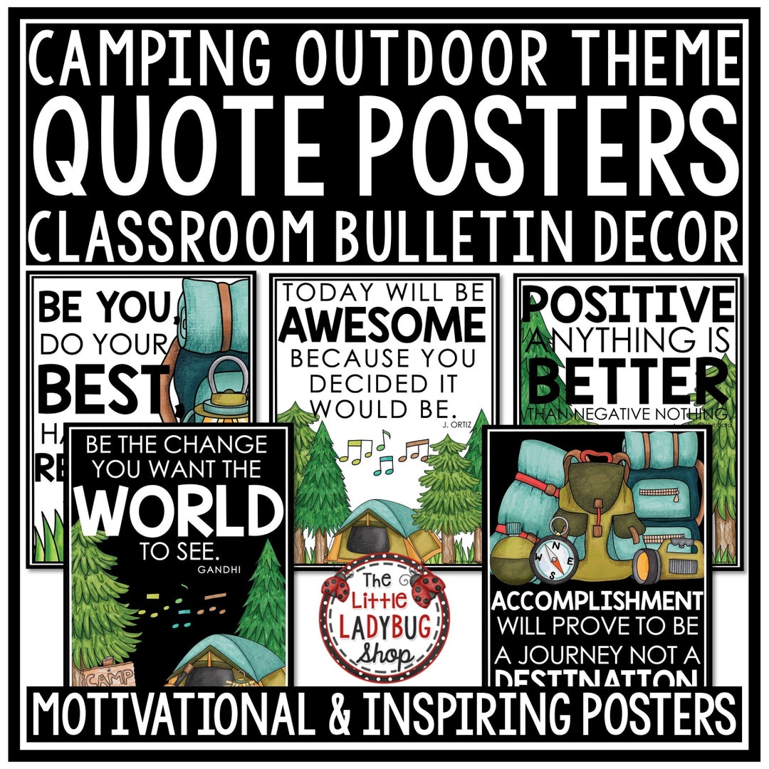 Camping Theme Classroom Decor Bulletin Board Camping Theme - Etsy