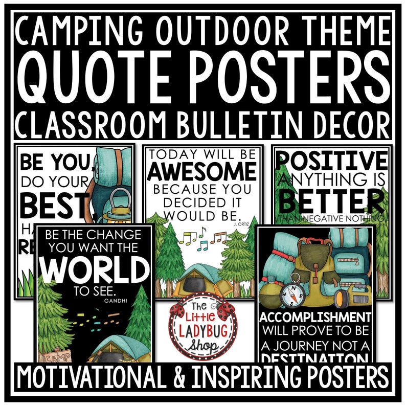 Camping Theme Classroom Decor Bulletin Board Camping Theme - Etsy