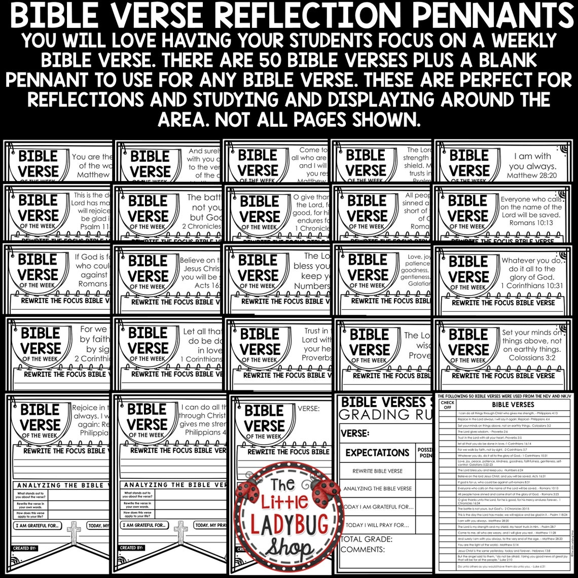 Kids Bible Coloring Worksheets | Homeschool Bible Verse Study Journal ...