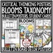 Blooms Taxonomy Posters Anchor Charts | Blooms Taxonomy Questions Chart ...