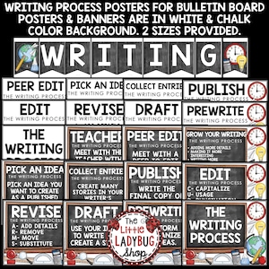 Writing Process Pencil Poster | Back to School Bulletin Board | Giant ...