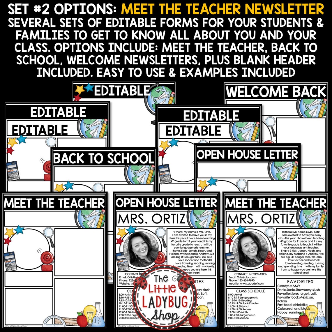 Meet the Teacher Template | Newsletter Template for School | Teacher ...