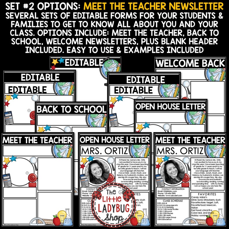 Meet the Teacher Template | Newsletter Template for School | Teacher ...