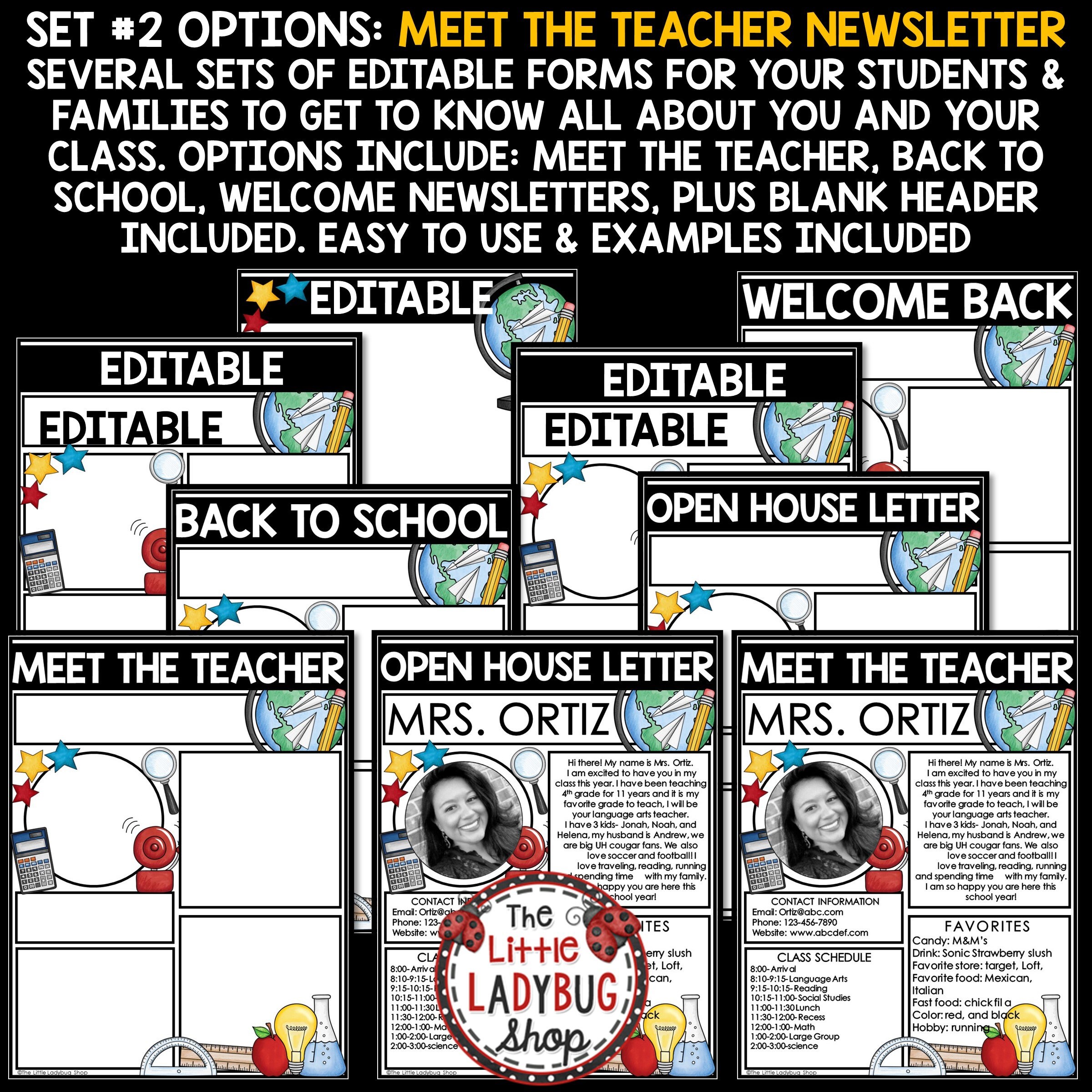 Meet the Teacher Template | Newsletter Template for School | Teacher ...