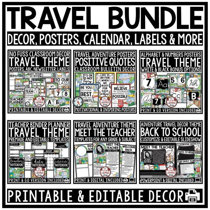 Travel Theme Classroom - Etsy