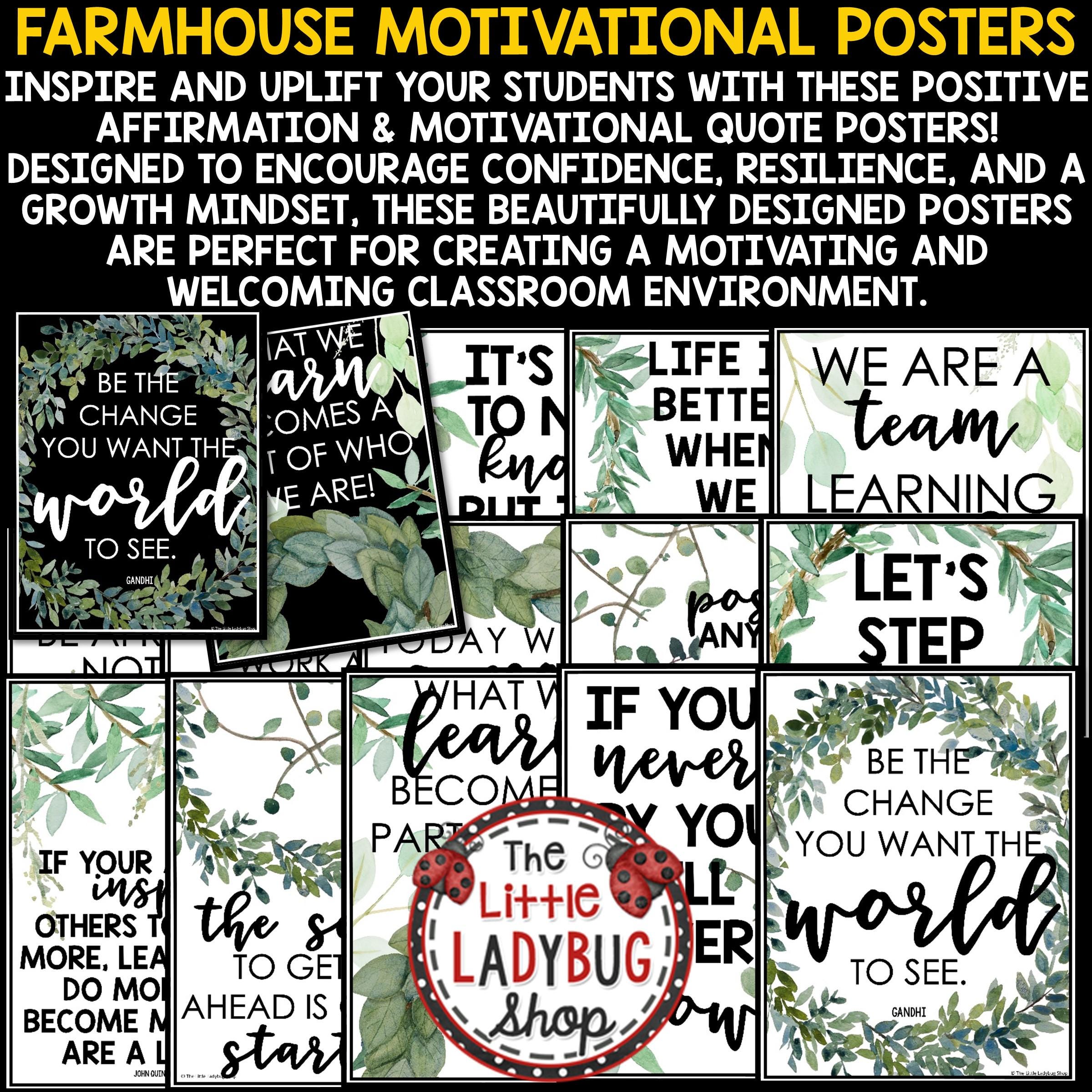 Modern Farmhouse Theme Classroom Decor Bulletin Board | Boho Farmhouse ...