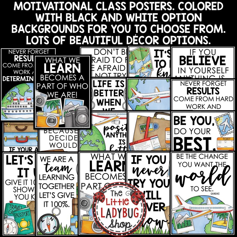 Adventure Travel Theme Classroom Décor Bundle | Travel Theme ...