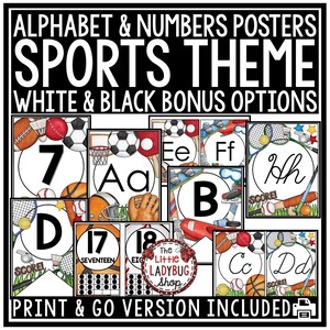 Sports Theme Classroom Decor Bundle | Sports Theme Motivational Quote ...