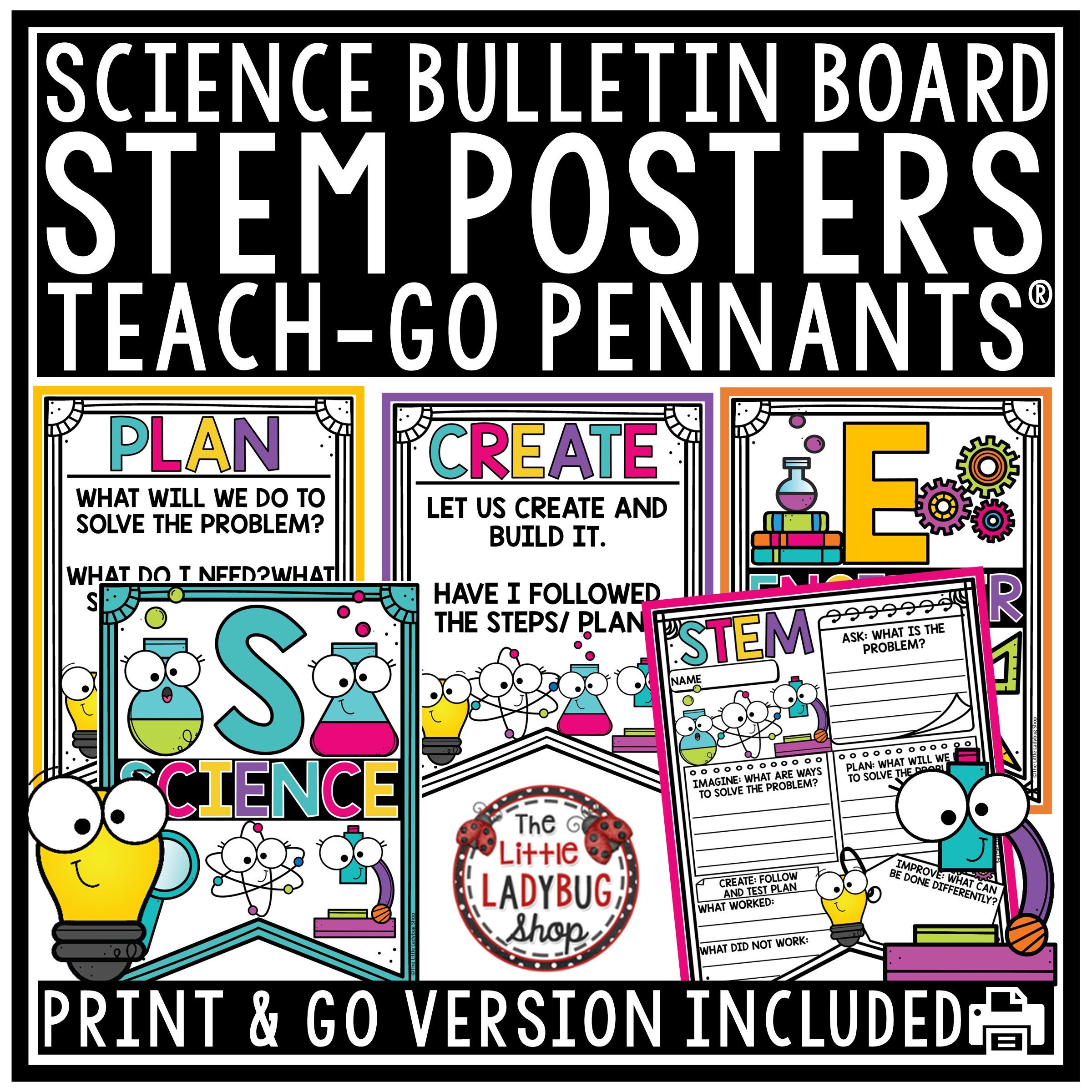 STEM Posters Class Decor Bulletin Board | Stem Science Posters Bulletin ...