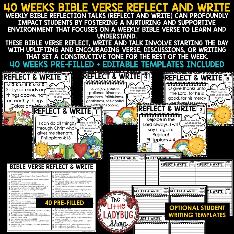 Kids Bible Lessons | Bible Verse of the Week | Bible Reflection ...