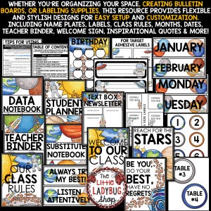 Space Theme Classroom Decor Bundle | Outer Space Theme Class Decor ...