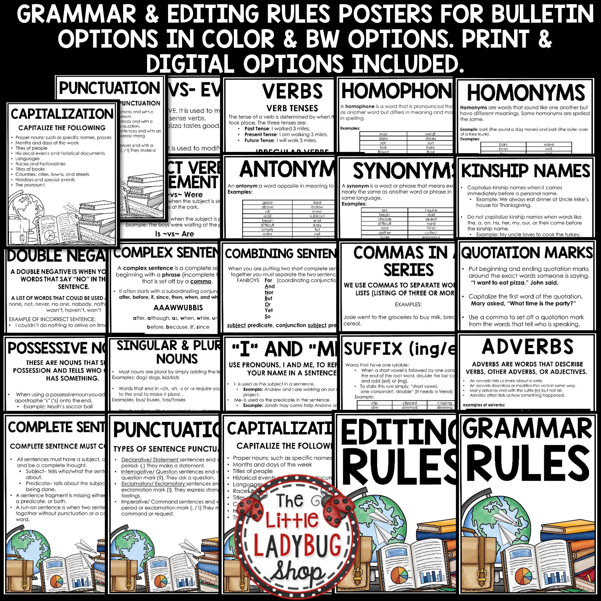 Writing Process Pencil Poster | Back to School Bulletin Board | Giant ...