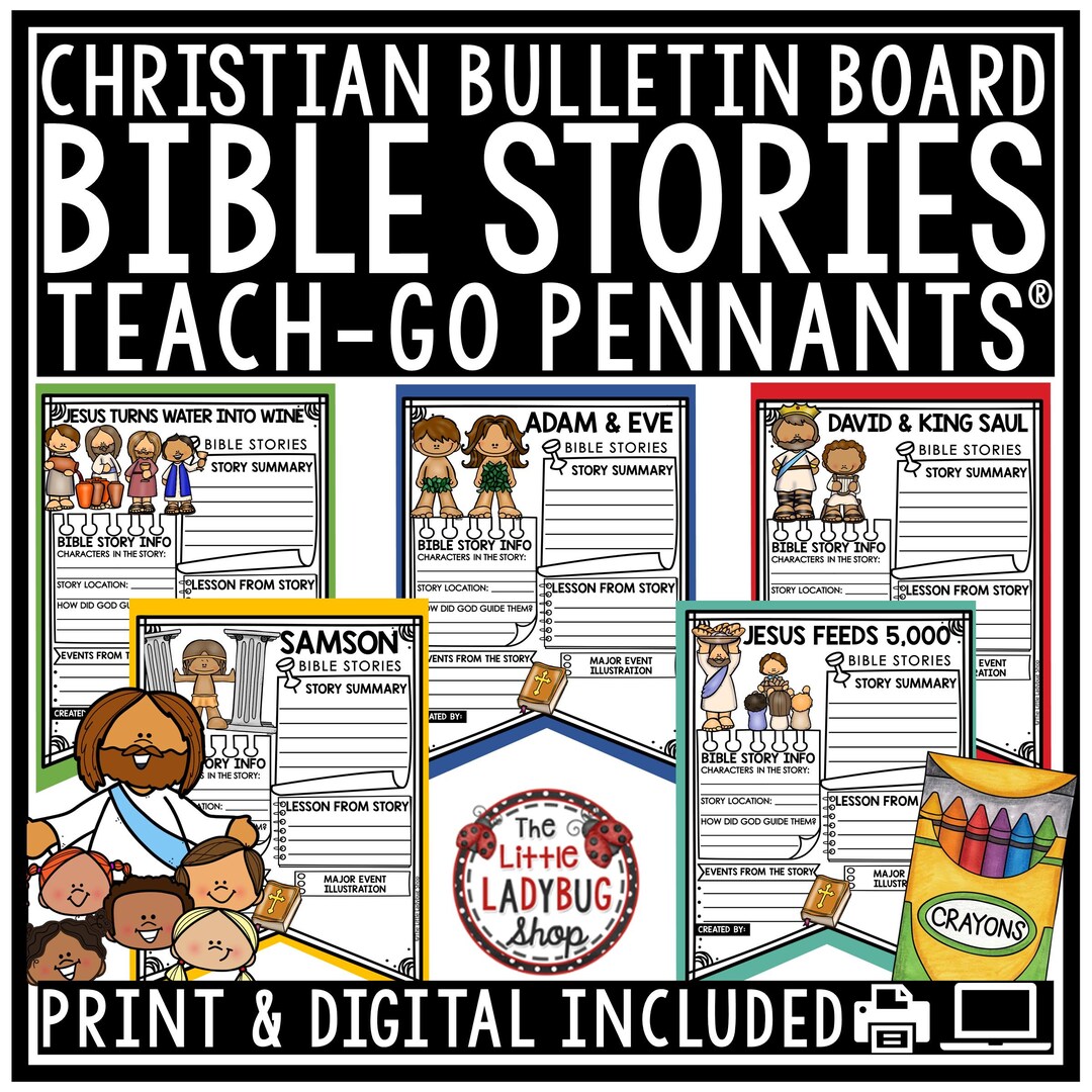 Christian Bible Stories | Bible Study Worksheets | Christian Homeschool ...