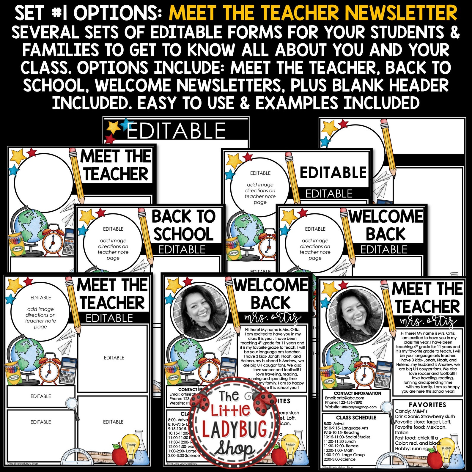 Meet the Teacher Template | Newsletter Template for School | Teacher ...