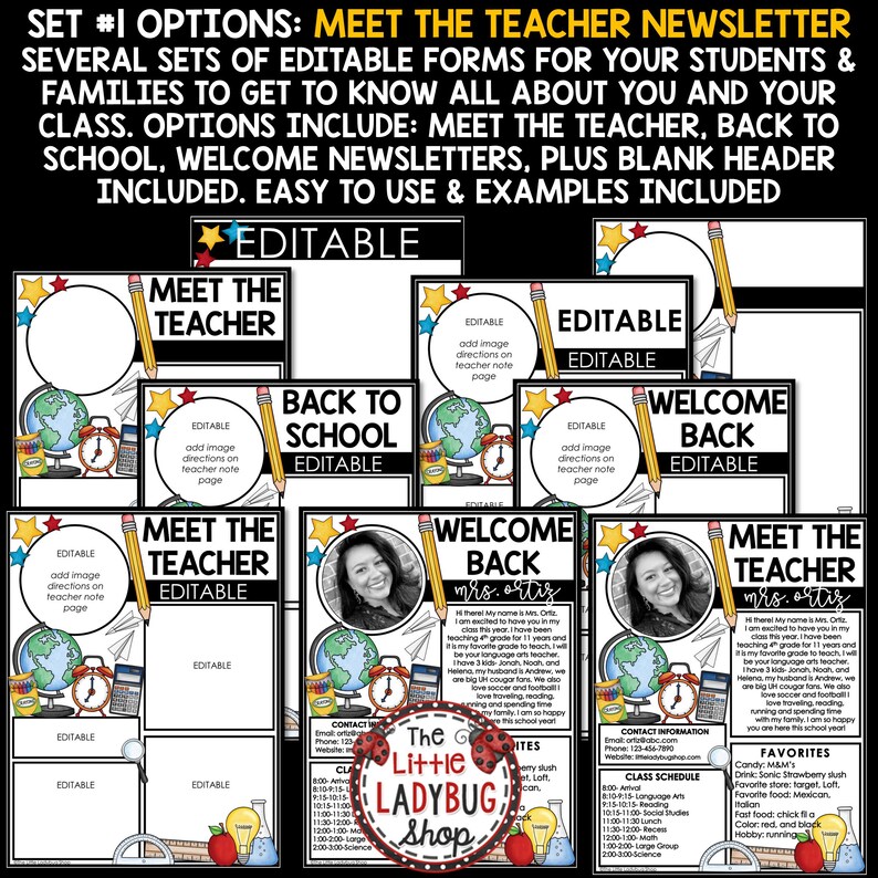 Meet the Teacher Template | Newsletter Template for School | Teacher ...