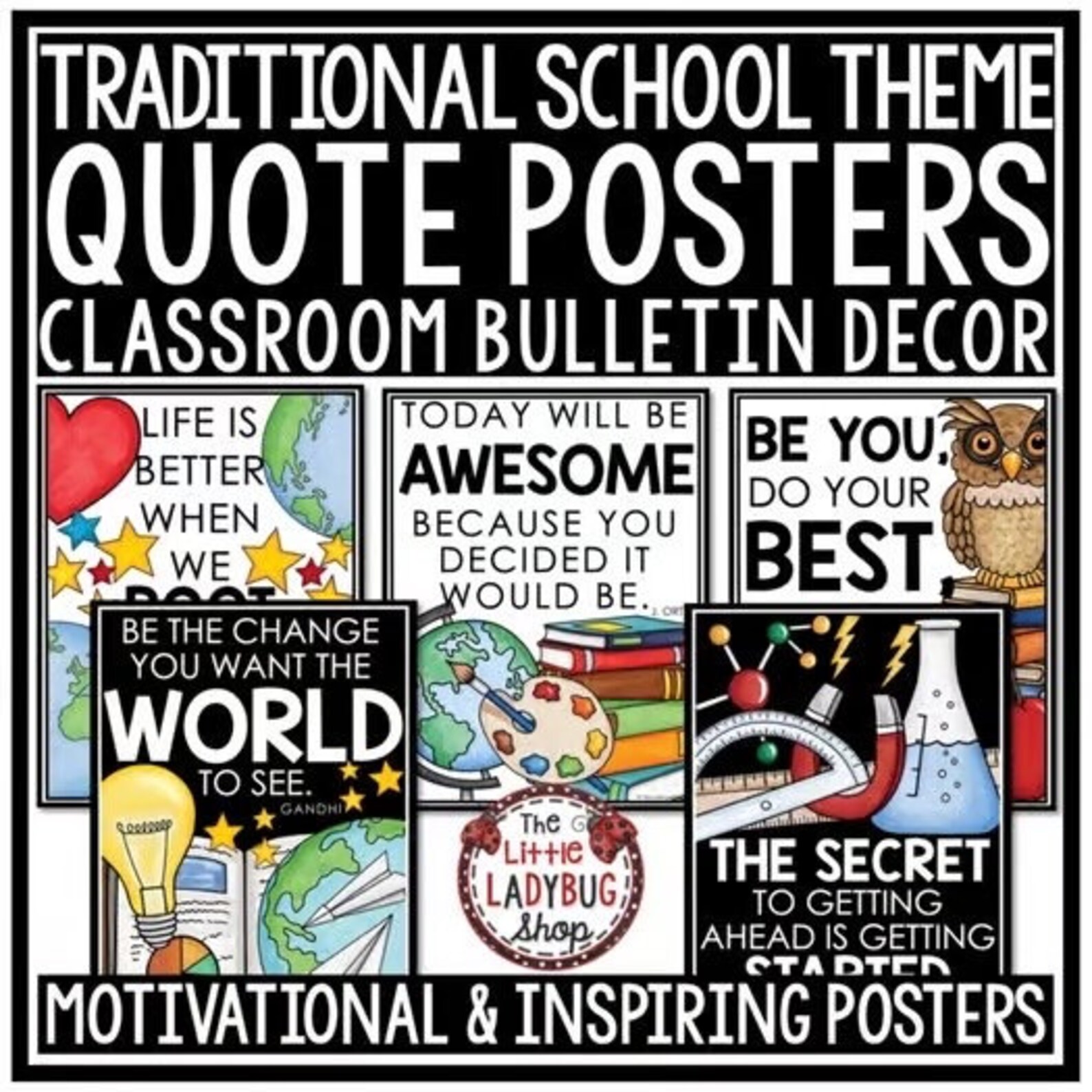 School Supplies Theme Classroom Decor Bulletin Board Student ...