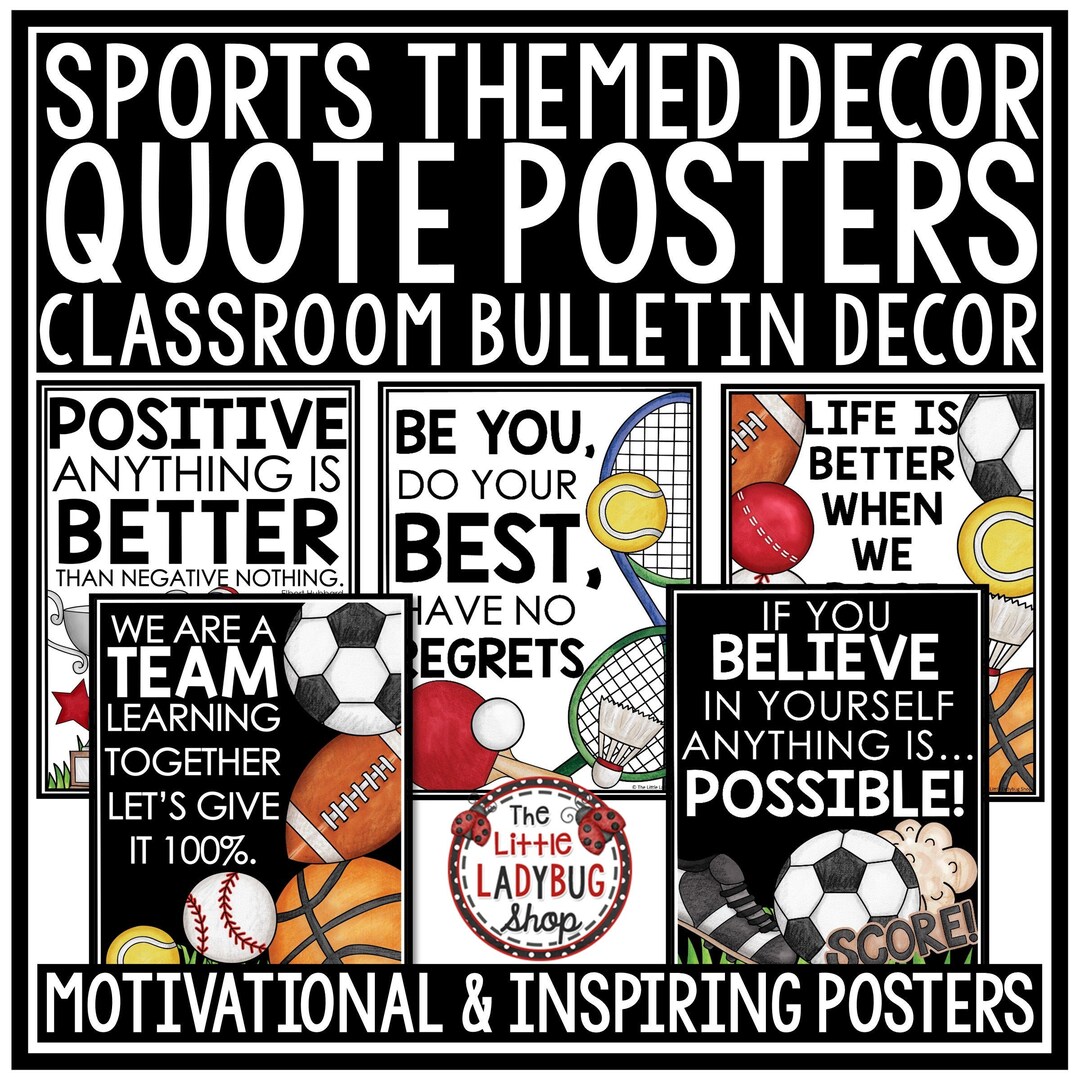 Sports Theme Classroom Decor Bulletin Board Sports Theme - Etsy