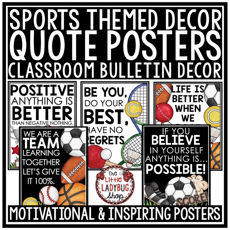 Sports Theme Classroom Decor Bulletin Board Sports Theme - Etsy