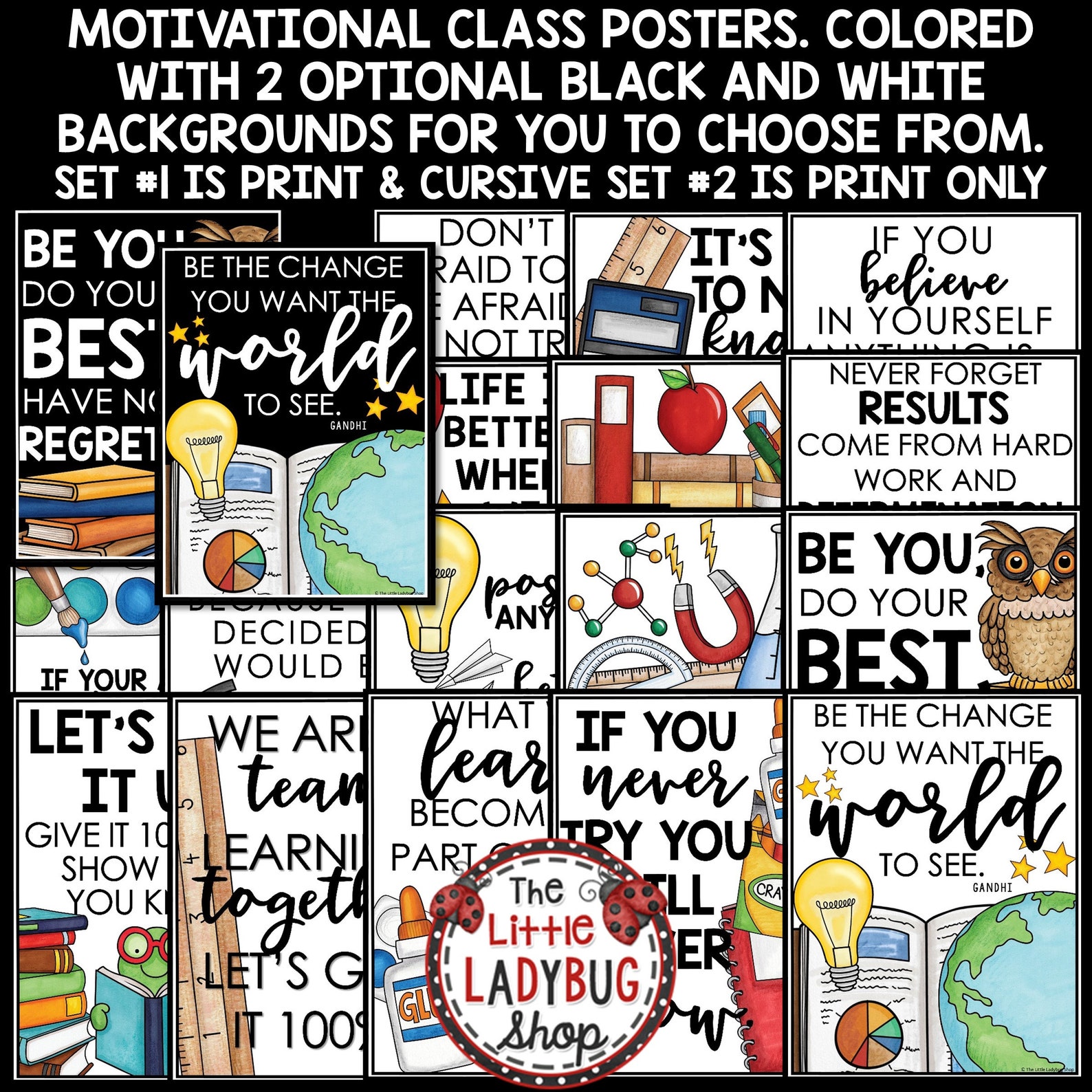 School Supplies Theme Classroom Decor Bulletin Board Student ...