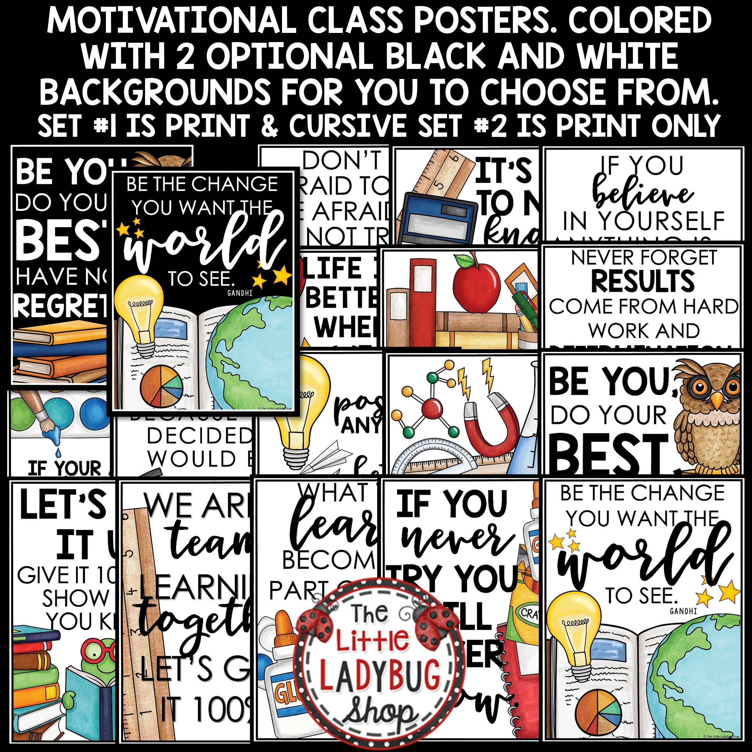 School Supplies Theme Classroom Decor Bulletin Board Student ...