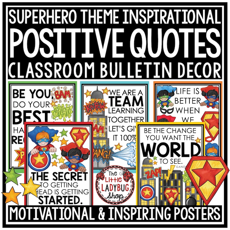 Superhero Theme Classroom Decor Bulletin Board | Superhero Positive ...