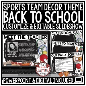 Sports Theme Classroom Decor Bundle | Sports Theme Motivational Quote ...
