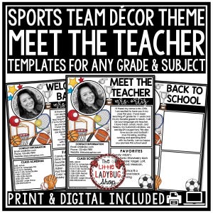Sports Theme Classroom Decor Bundle | Sports Theme Motivational Quote ...