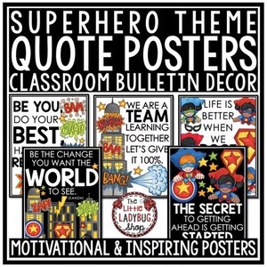 Superhero Theme Classroom Decor Bulletin Board Superhero Theme ...