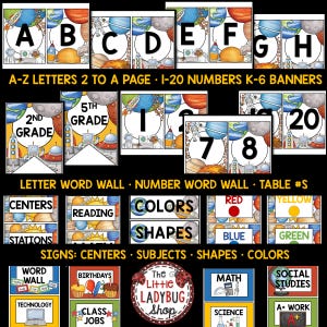 Space Theme Classroom Decor Bundle | Outer Space Theme Class Decor ...