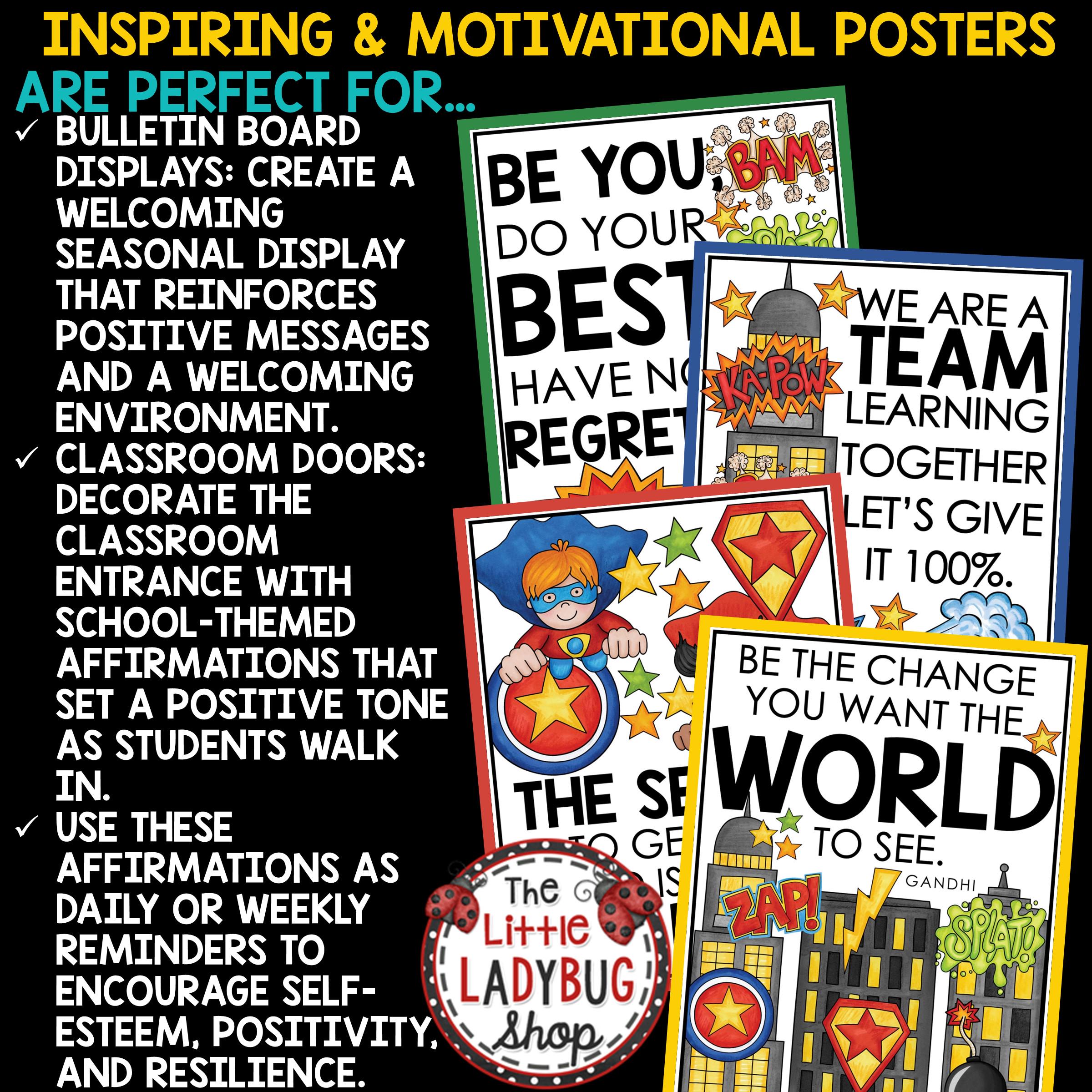 Superhero Theme Classroom Decor Bulletin Board | Superhero Positive ...