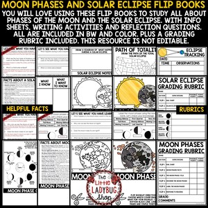 Total Solar Eclipse 2024 Activities | Solar Eclipse Worksheets Lunar ...