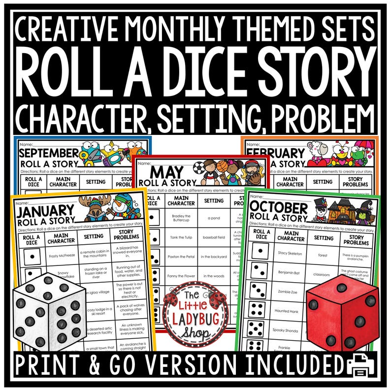 Roll a Dice Writing Prompts for Kids | Creative Writing Prompts ...