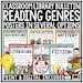 Reading Genre Posters | Classroom Library Decor | Reading Anchor Charts ...