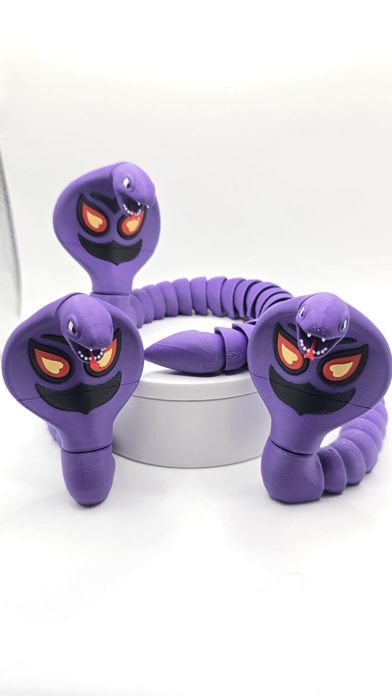Articulated 3D Printed Arbok Fidget Toy Desk Decoration Stress Relief ...