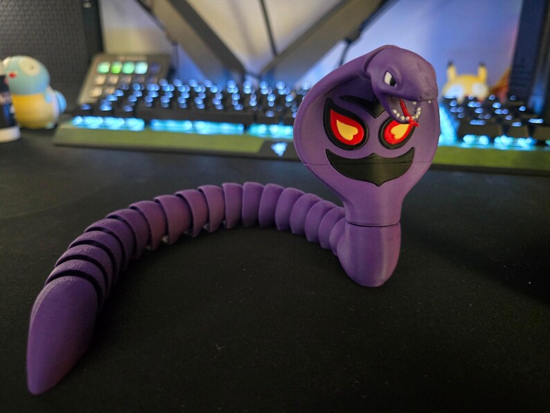 Articulated 3D Printed Arbok Fidget Toy Desk Decoration Stress Relief ...