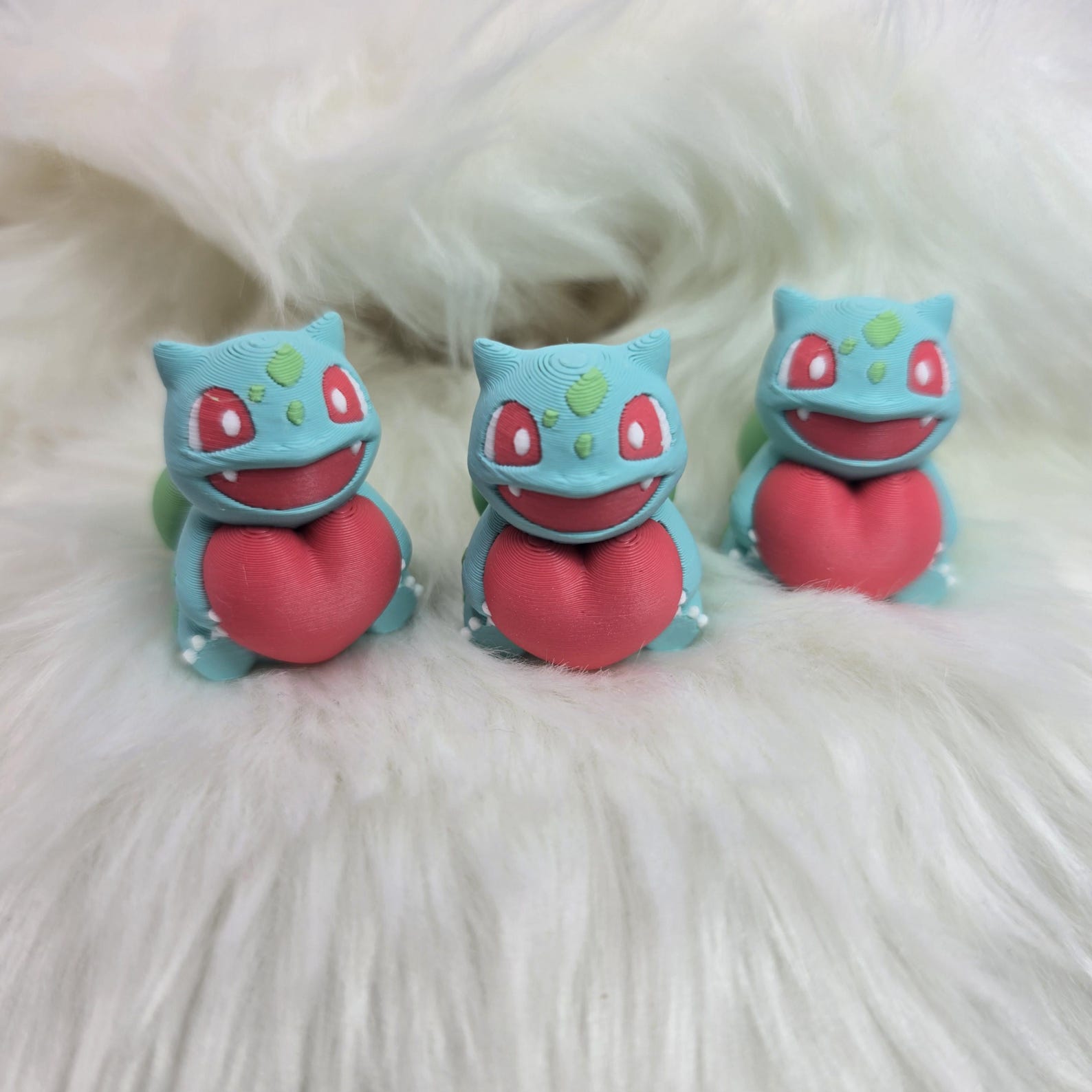 Bulbasaur Valentine Fan Art Figure – Cute 3D Printed Pokémon Mini ...