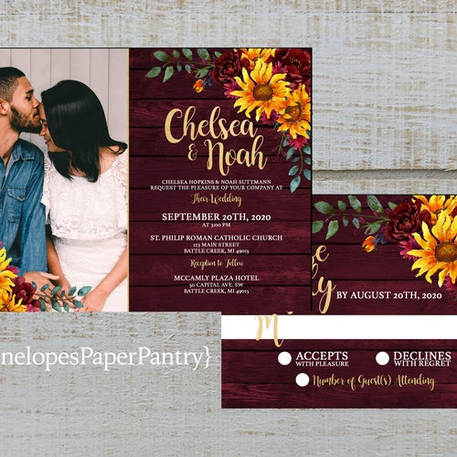 Rustic Fall Wedding Invitationcowboy - Etsy