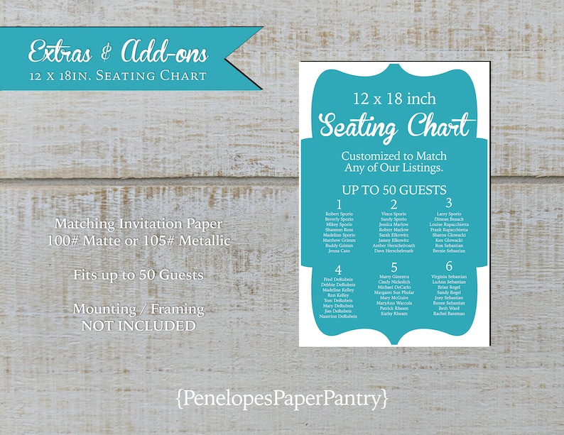 Custom Guest Seating Chartseating Assignmentwedding - Etsy