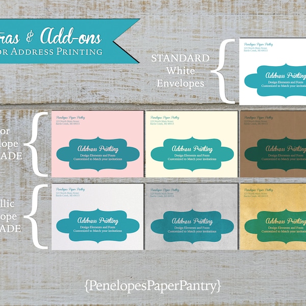 Envelope Printing - Etsy