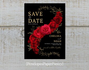 Save the Date Red - Etsy