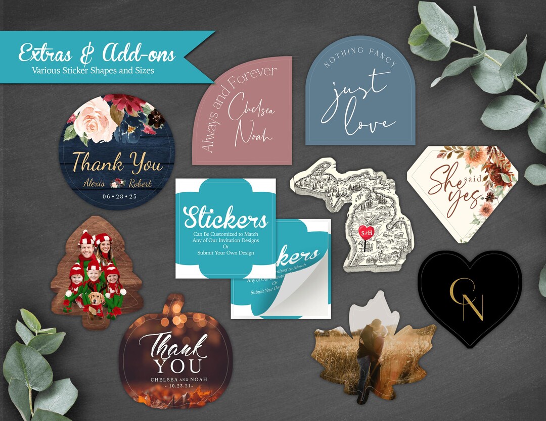 Custom Vinyl Stickers Die Cut Contour Personalized Multiple Sizes Any ...