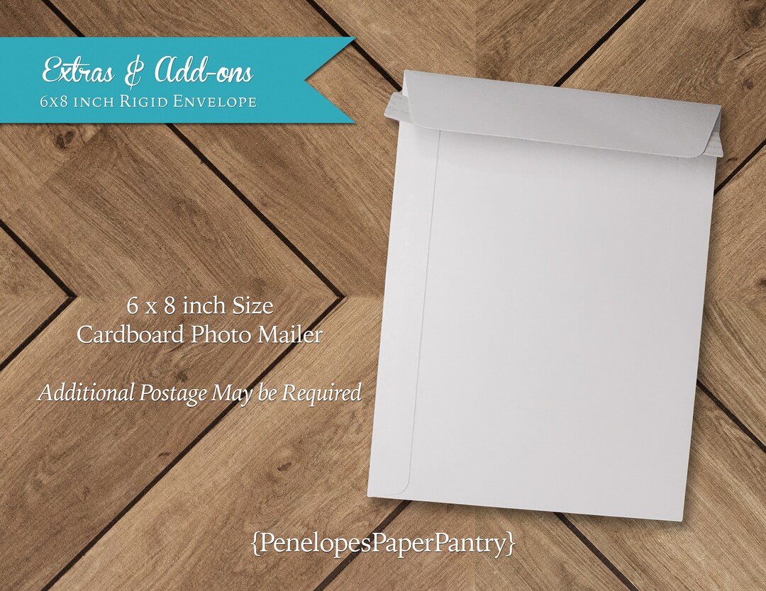 Rigid Envelope Upgrade 6x8 Inch White Self Seal USPS Approved - Etsy