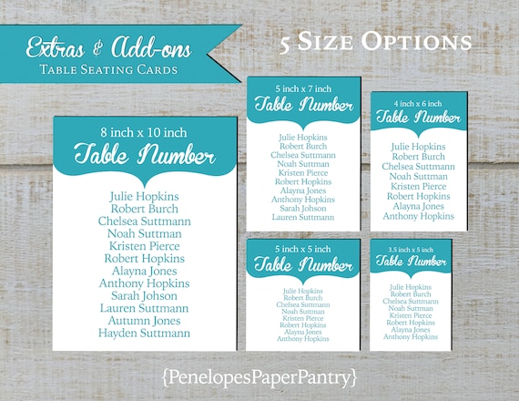 Custom Table Seating Cardsguest Namestable Placement - Etsy