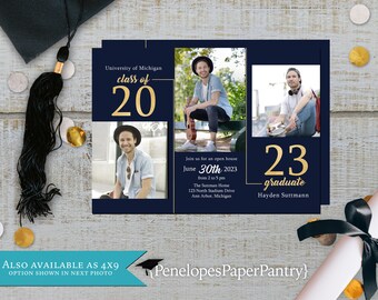 Graduation Photo Invite - Etsy