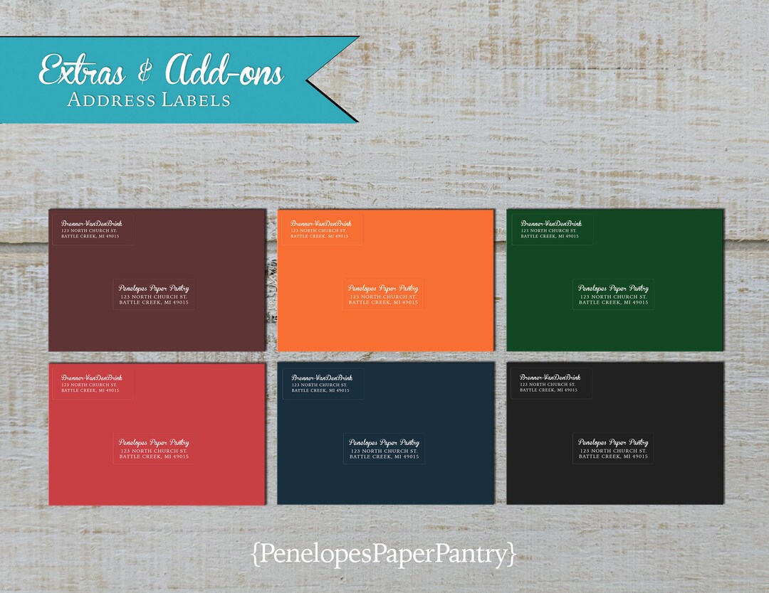 Personalized Address Labels,return Address Labels,guest Address Label ...