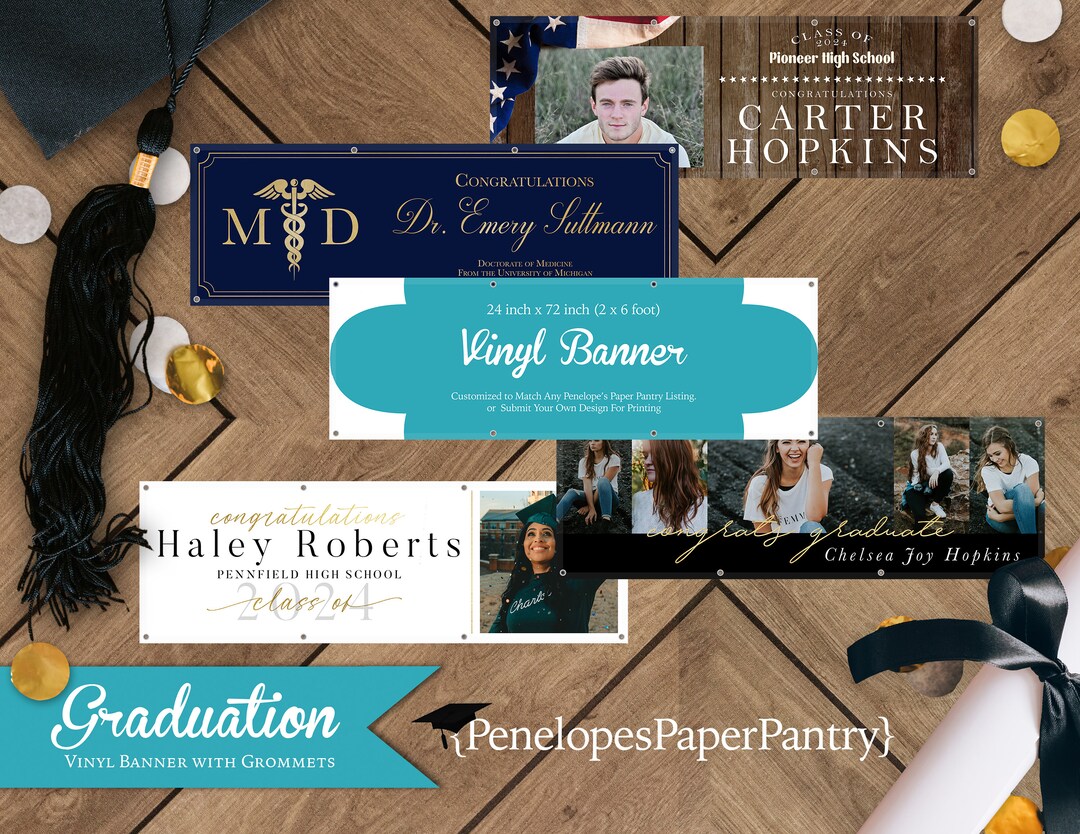 Graduation,vinyl Banner,graduation Party,grad Party Decor,personalize ...