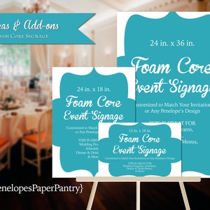 Foam Core Signsmade to Matchcustom Orderprinted Sign - Etsy