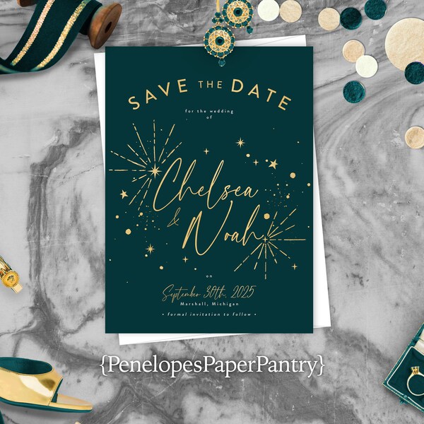 Galaxy Save the Date - Etsy